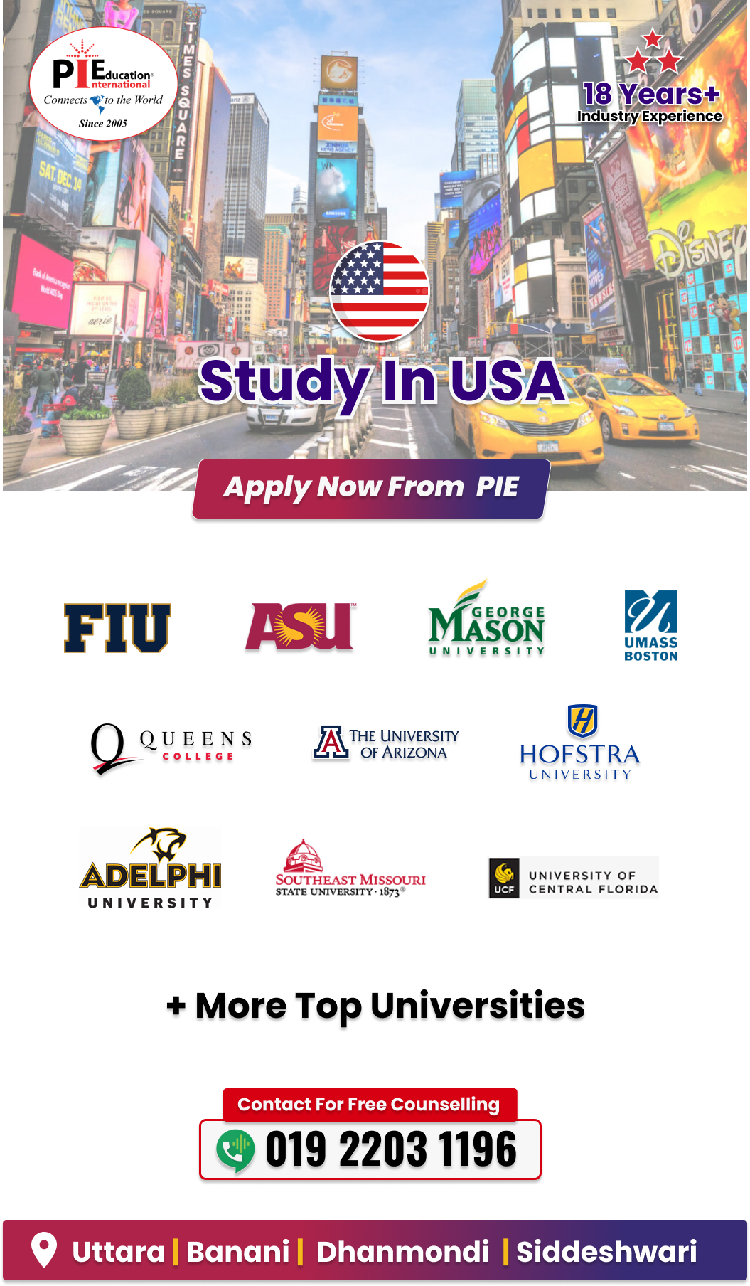 Study In USA - PIE Academy